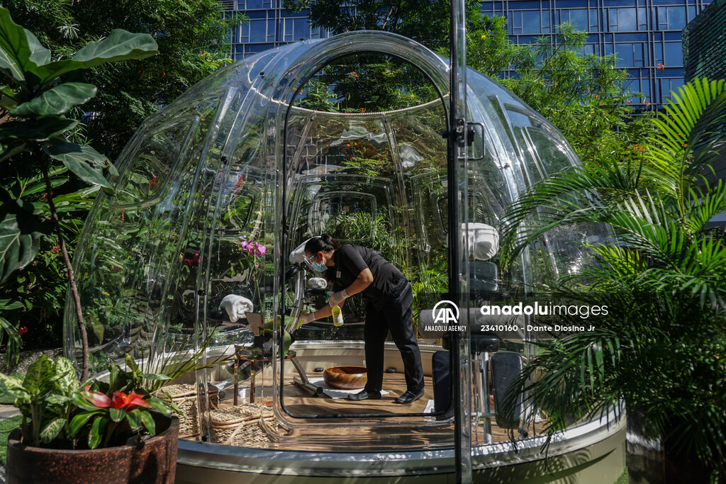 Restaurant with dining pods in Philippines | Anadolu Images