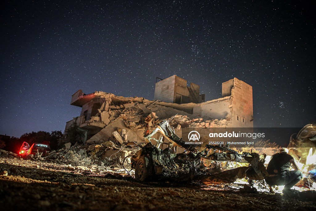 Assad regime attacks leave four dead in Idlib | Anadolu Images