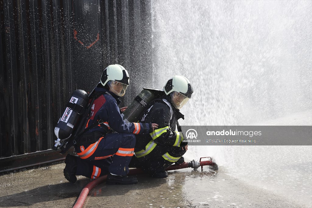 Female firefighters of Ankara Fire Department | Anadolu Images