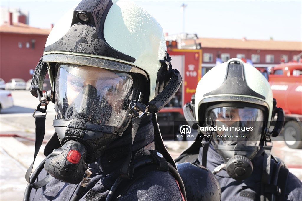 Female firefighters of Ankara Fire Department | Anadolu Images