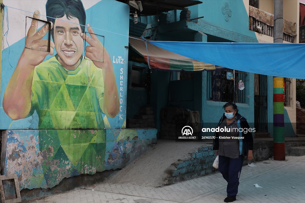 Energy of color: Massive city mural in Lima | Anadolu Images