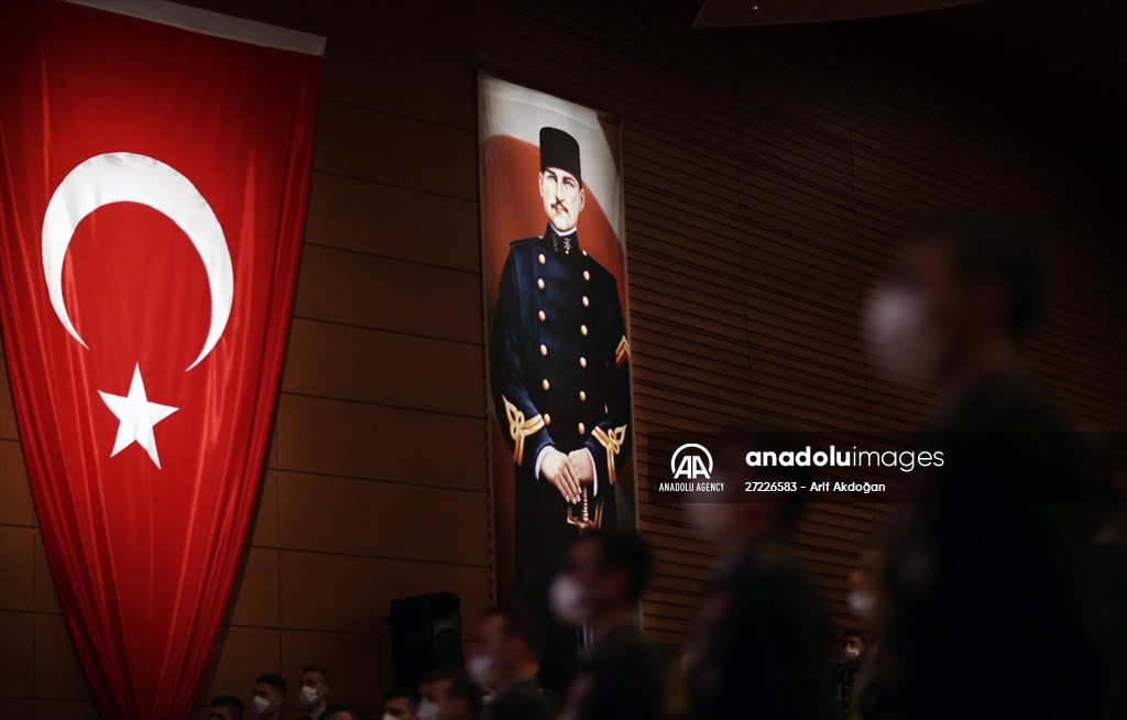 123rd anniversary ceremony of Mustafa Kemal Ataturk's registration to Turkish Military Academy ...
