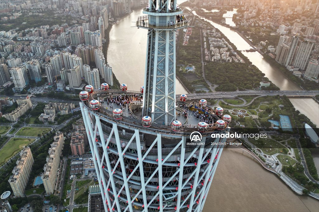 Canton tower in China’s Guangzhou | Anadolu Images