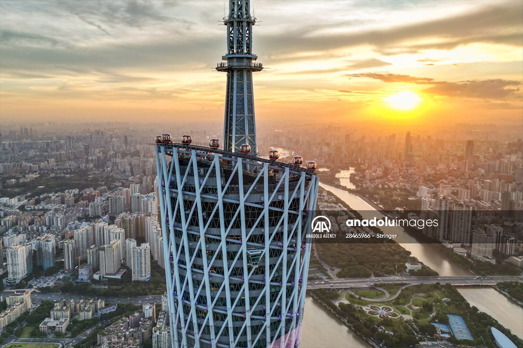 Canton tower in China’s Guangzhou | Anadolu Images