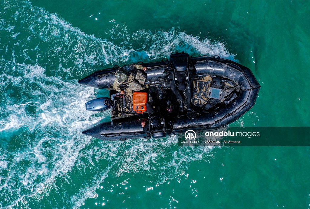 Commandos of the 'Underwater Defence' (SAS) of Turkish Navy | Anadolu ...