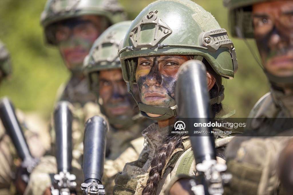 Military training of Turkish commandos in Turkiye's Isparta | Anadolu ...