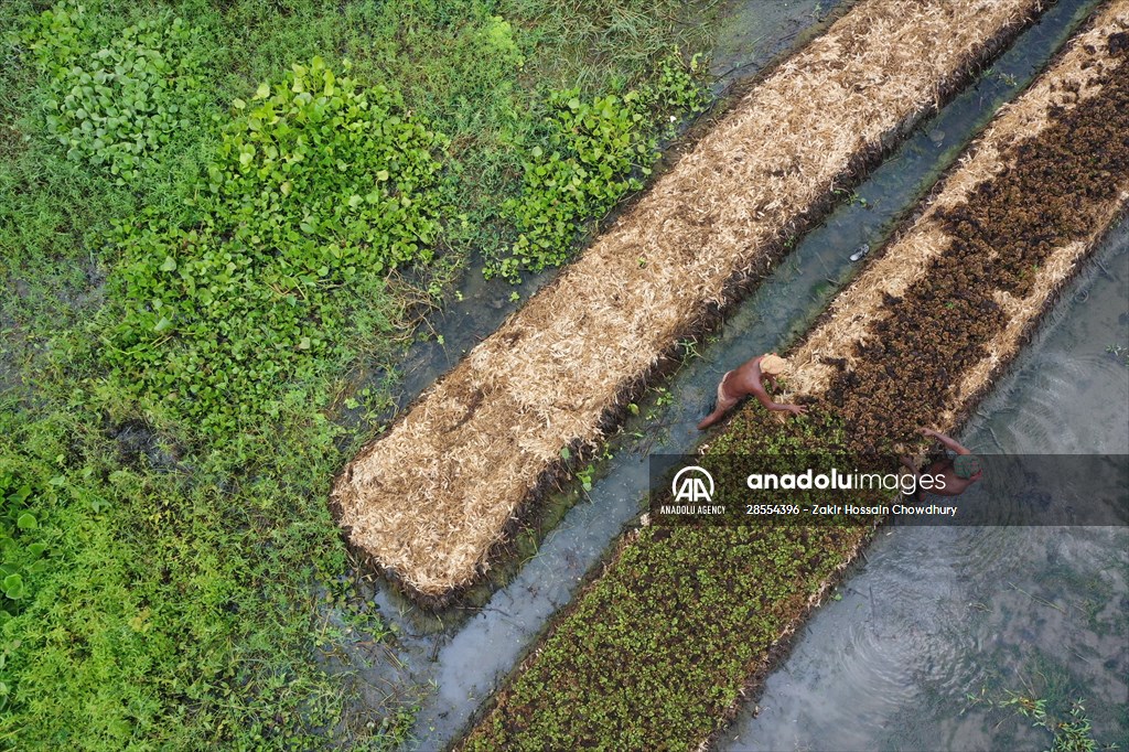 Floating Vegetable Garden: Adapting Climate Change | Anadolu Images