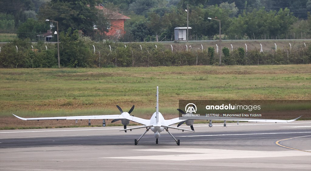 Hurkus, with Selcuk Bayraktar in the second pilot's seat, and Akinci ...
