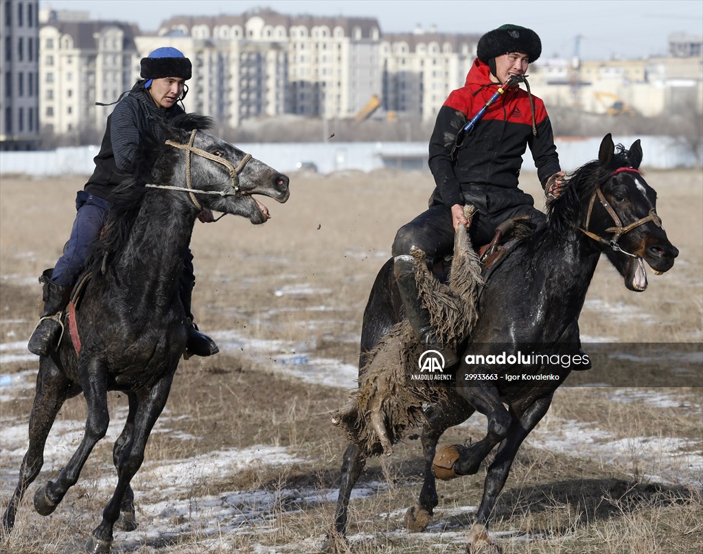 'Kok Boru' (Ulak Tartysh) competition called "Yntymak" in Kyrgyzstan ...