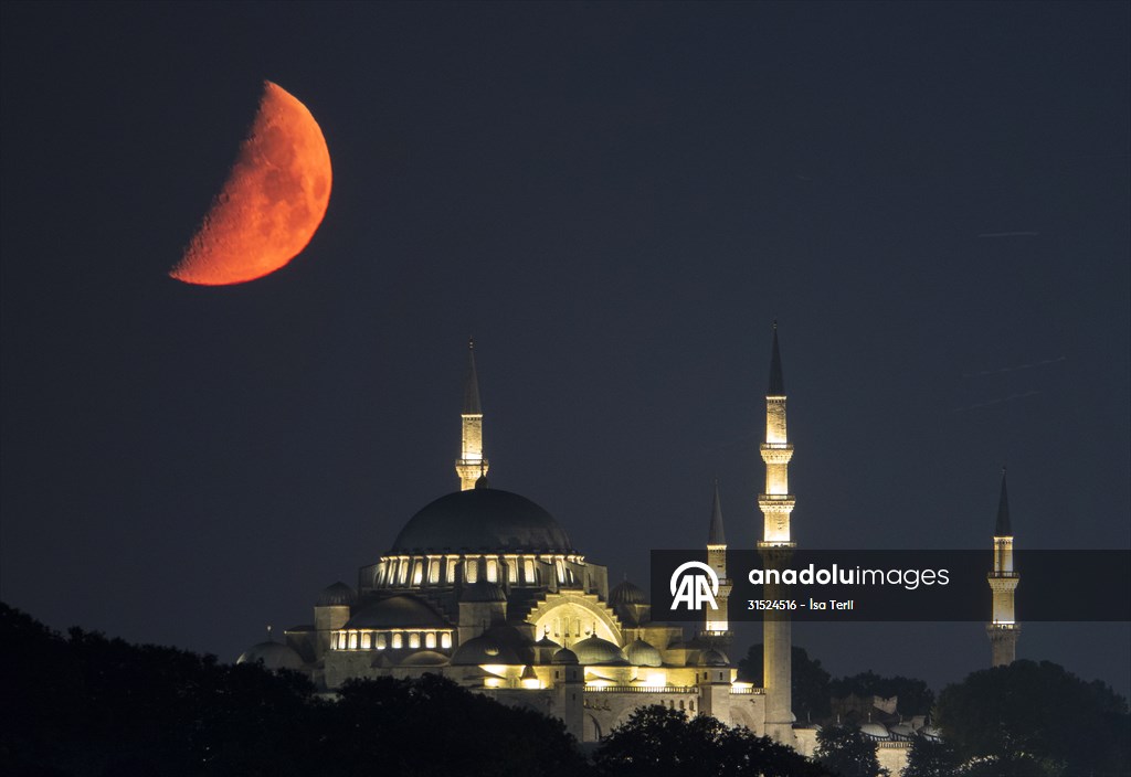 Half-moon in Istanbul | Anadolu Images