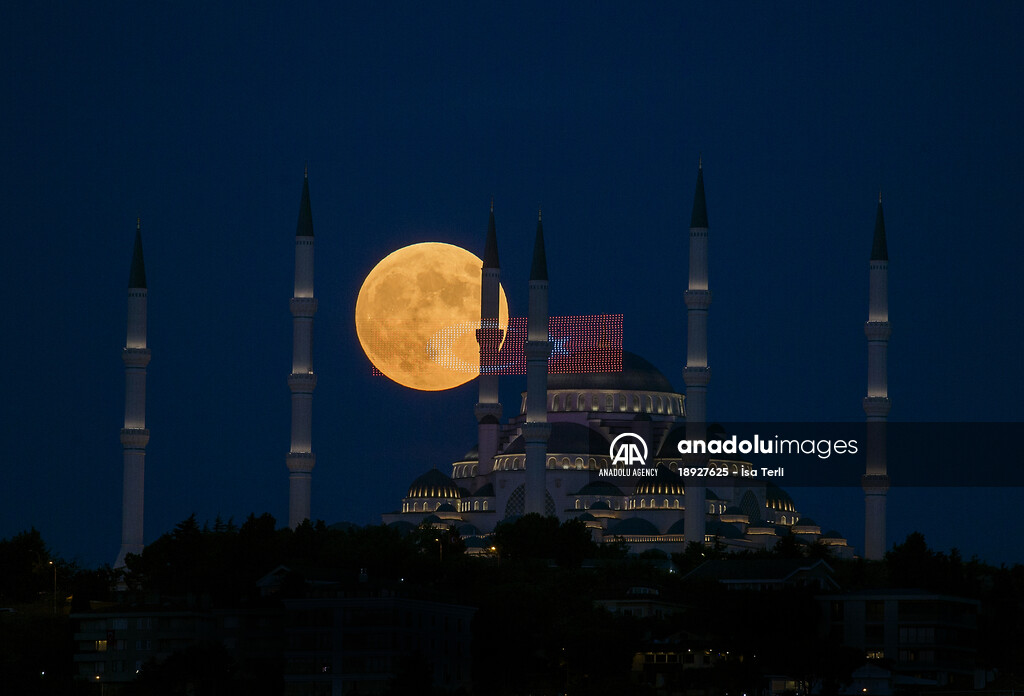 Full Moon in Istanbul | Anadolu Images